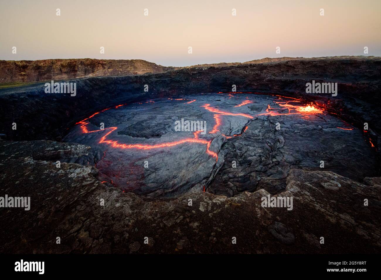Geyser top view hi-res stock photography and images - Alamy