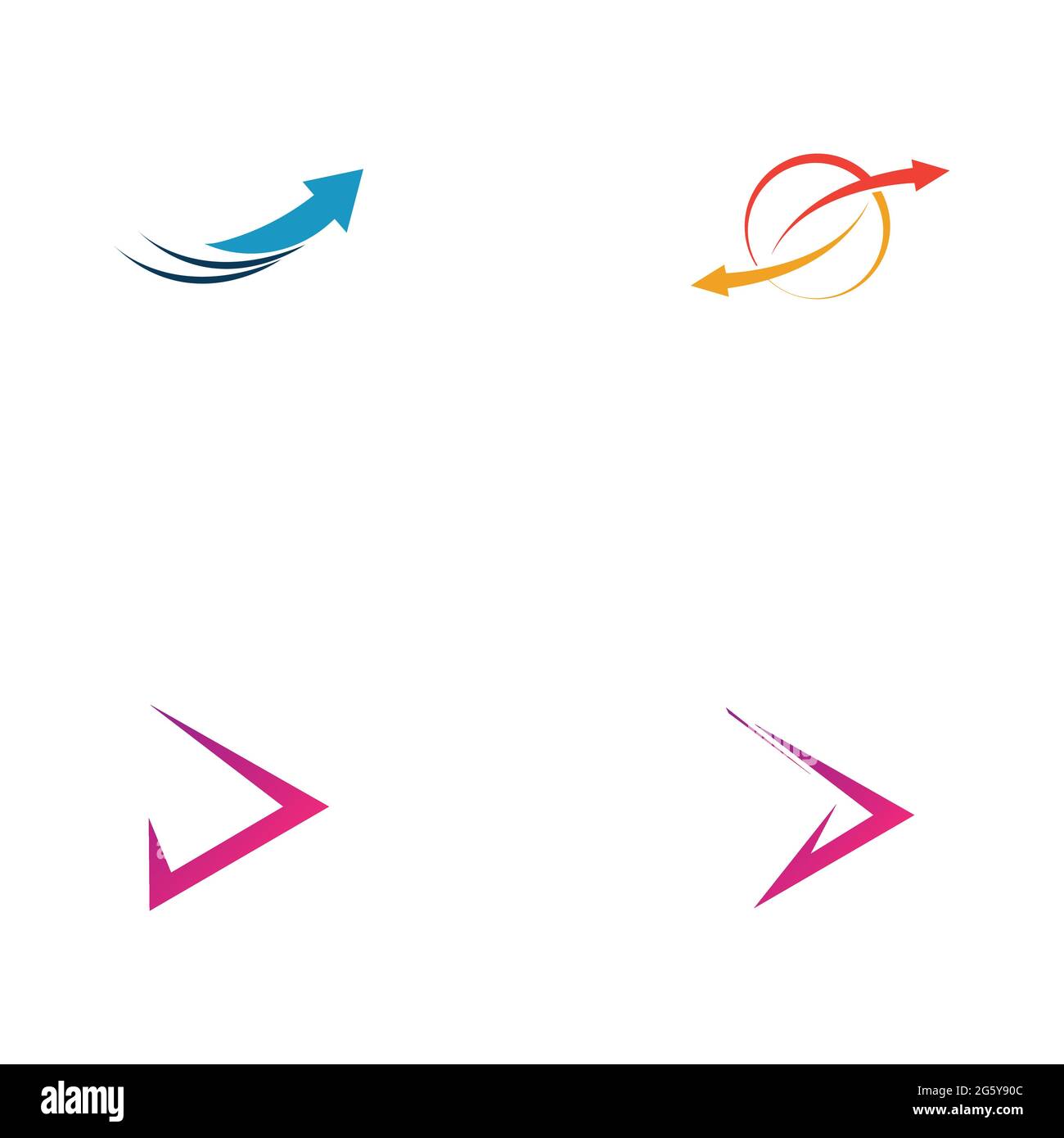set of arrow logo business illustration design Stock Vector Image & Art ...