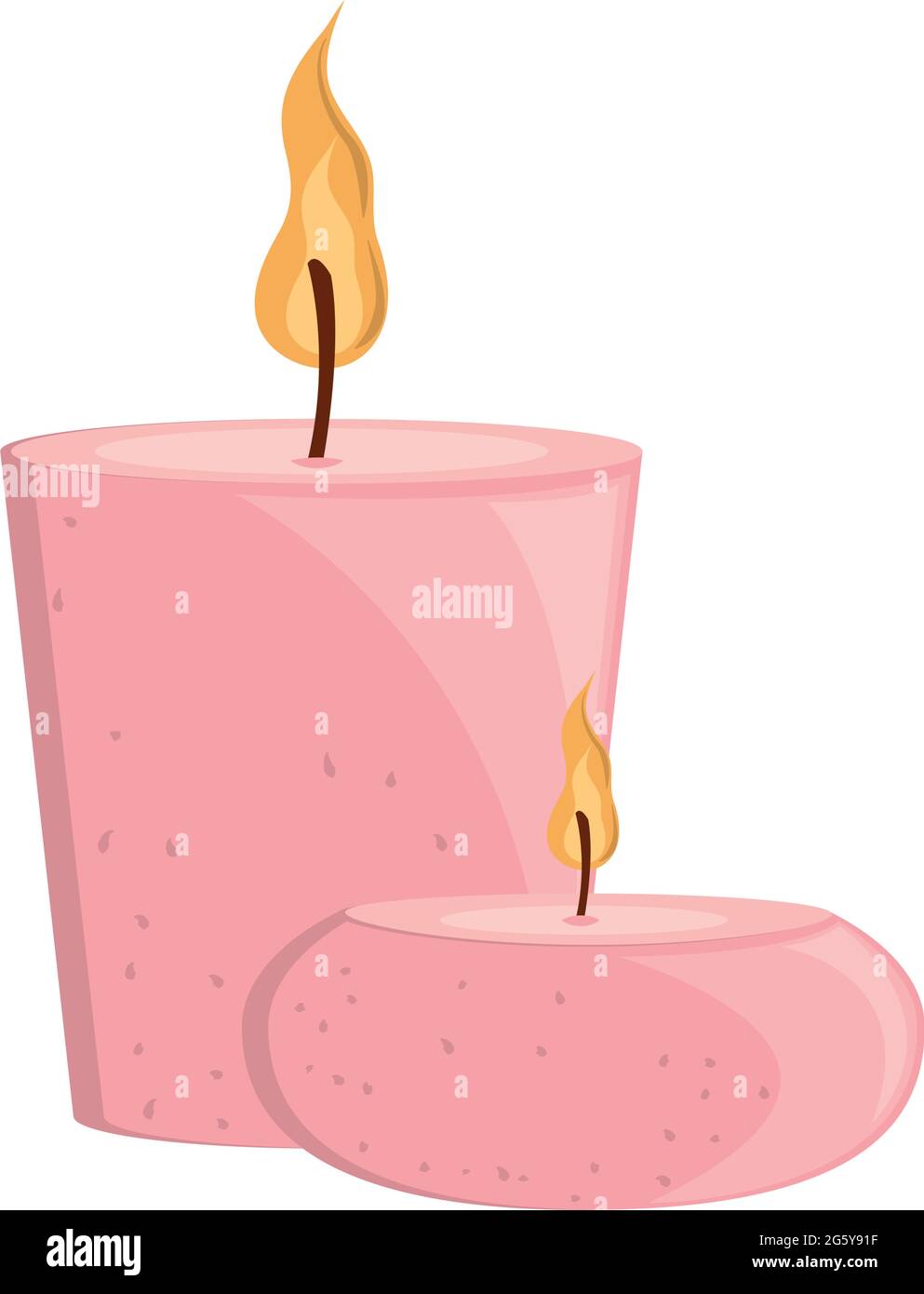 pink candle aroma Stock Vector Image & Art - Alamy