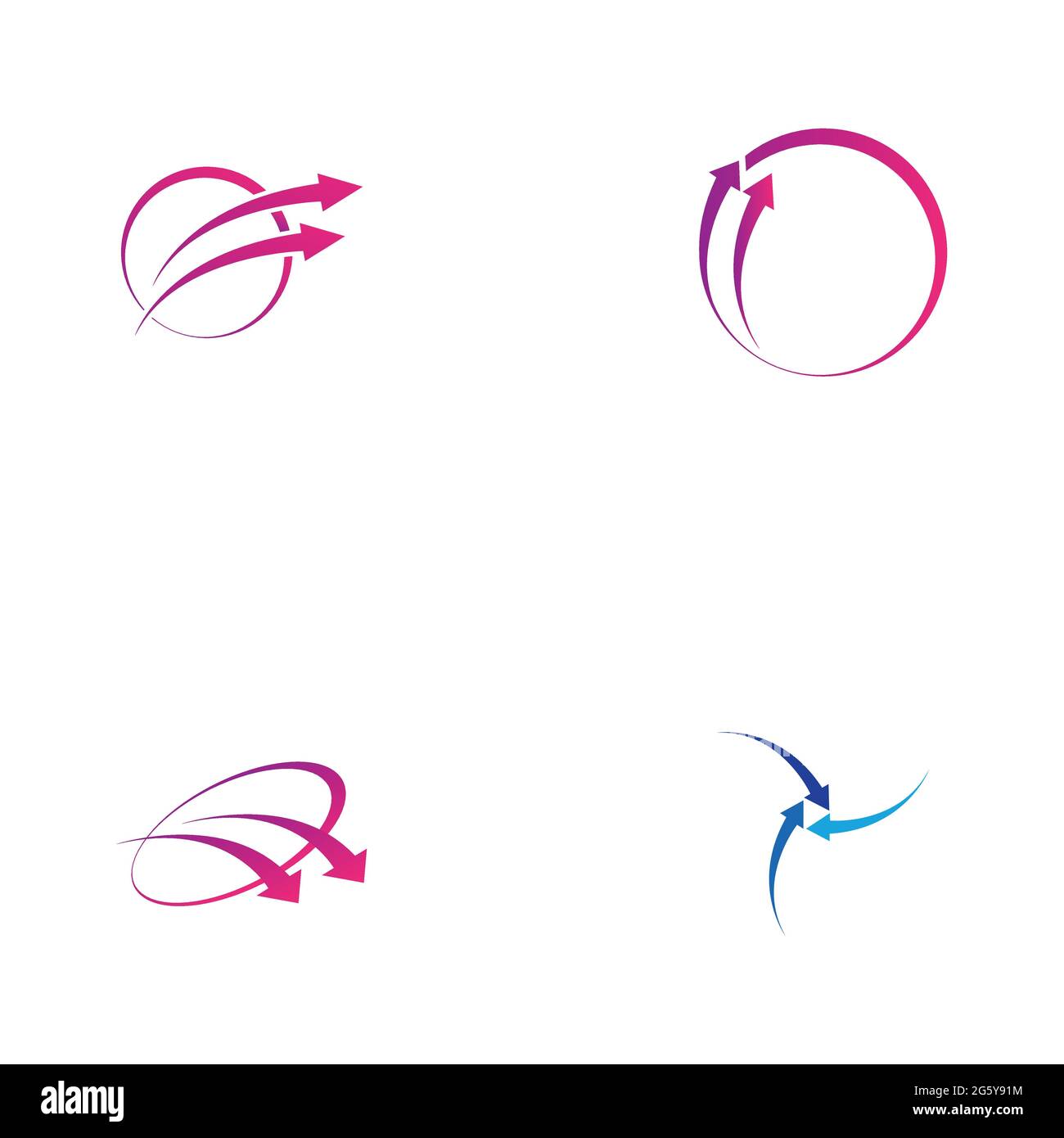 set of arrow logo business illustration design Stock Vector Image & Art ...