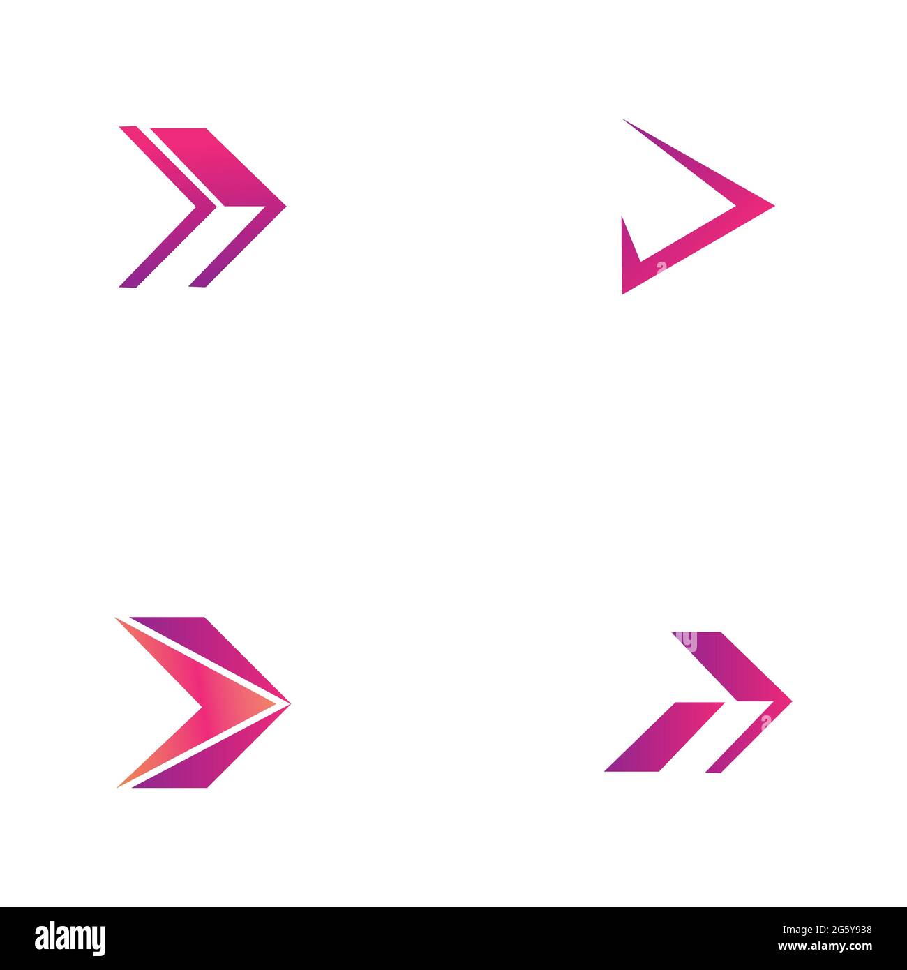 set of arrow logo business illustration design Stock Vector Image & Art ...
