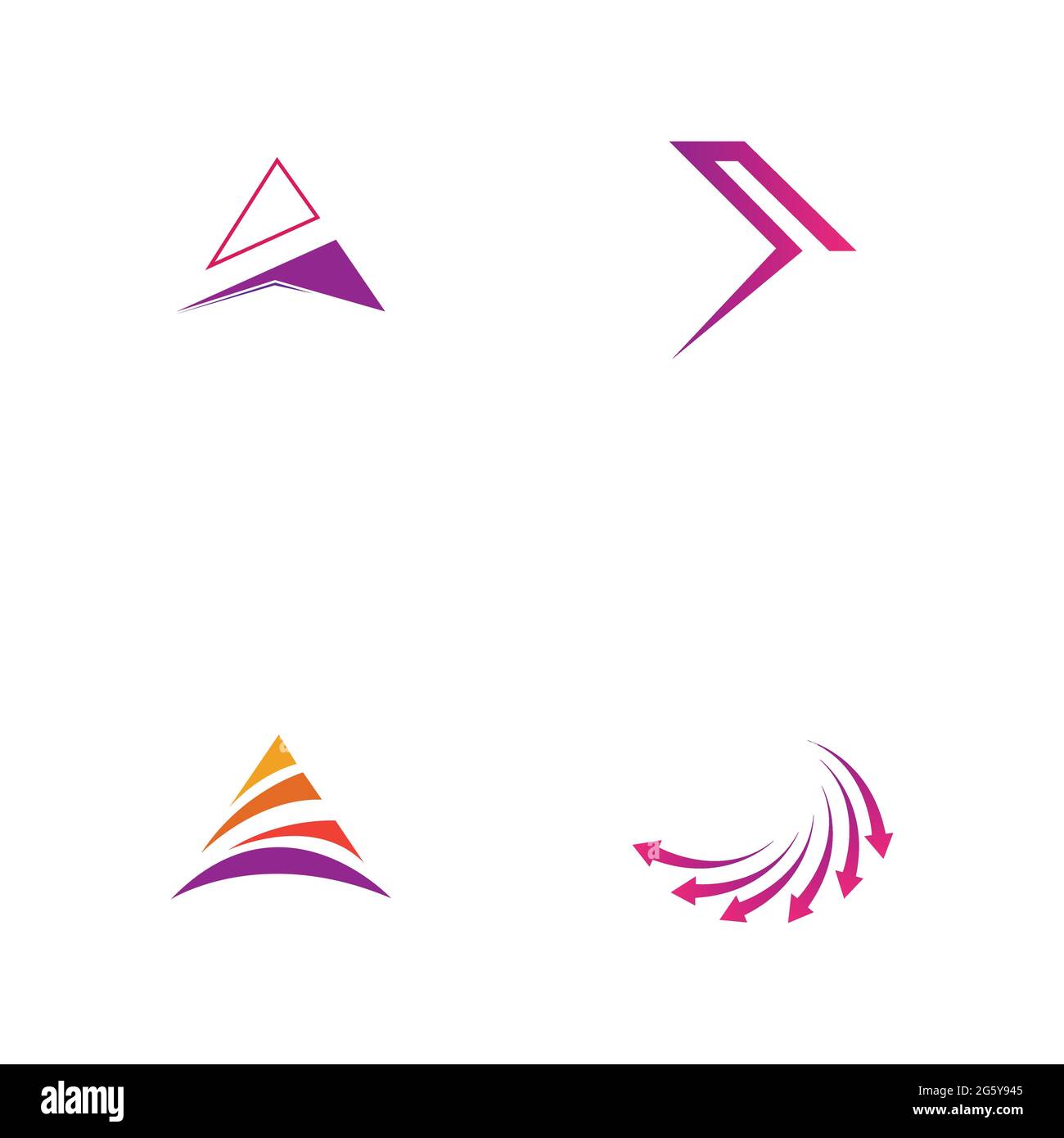 set of arrow logo business illustration design Stock Vector Image & Art ...