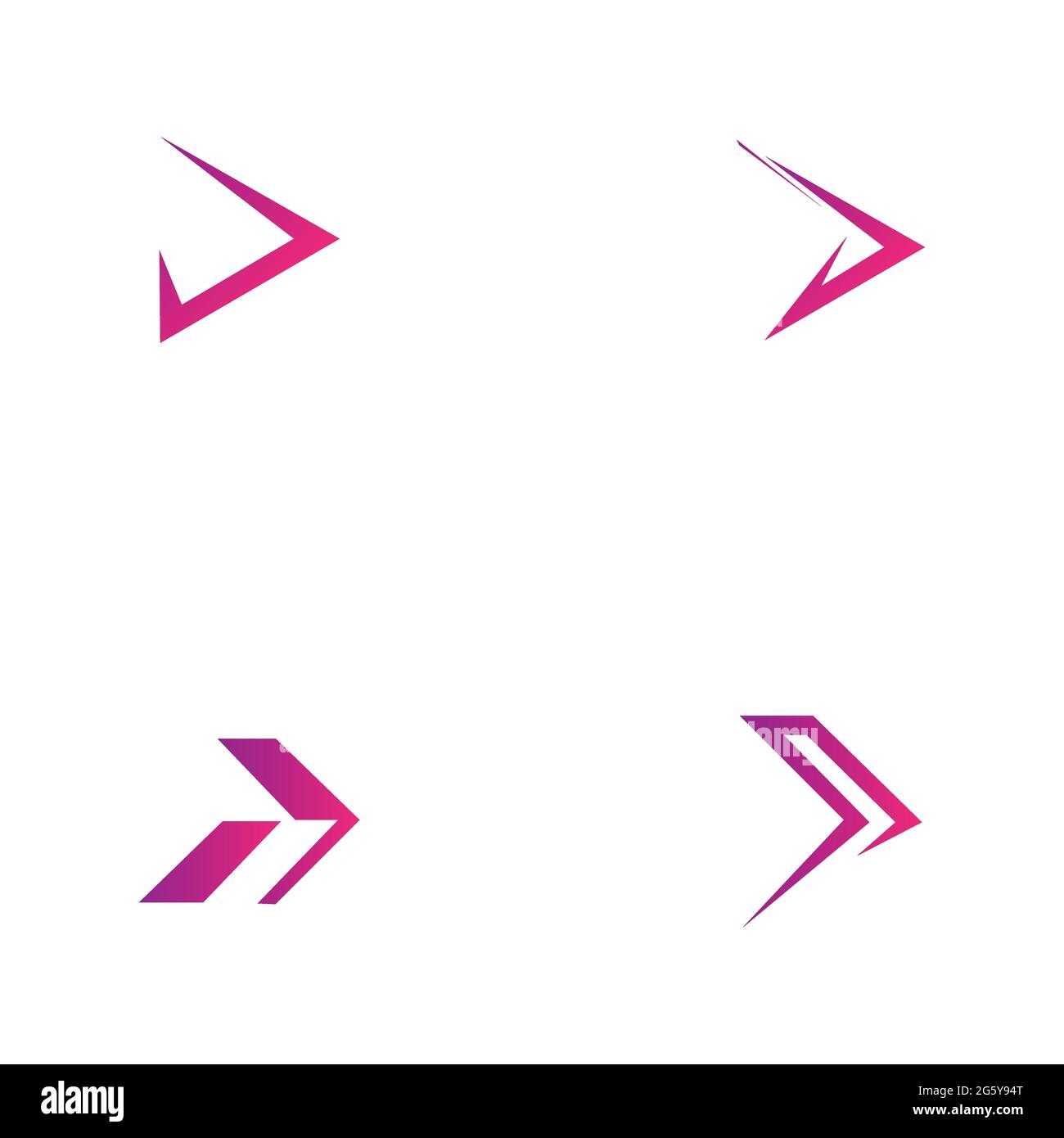 set of arrow logo business illustration design Stock Vector Image & Art ...