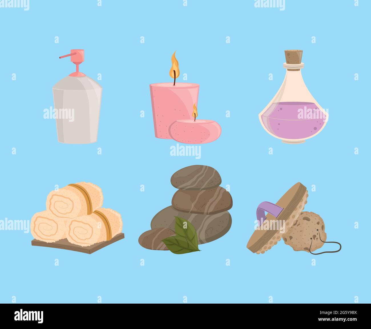 set of spa objects Stock Vector Image & Art - Alamy