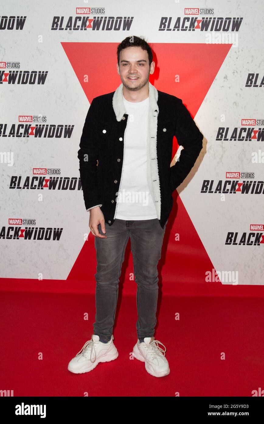 Paris, France. 30th June, 2021. Maxime Tabart attend the 'Black Widow ...