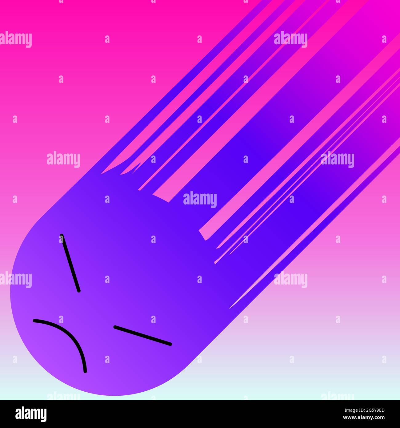 Angry emotion face in purple with fire 09 Stock Vector Image & Art - Alamy