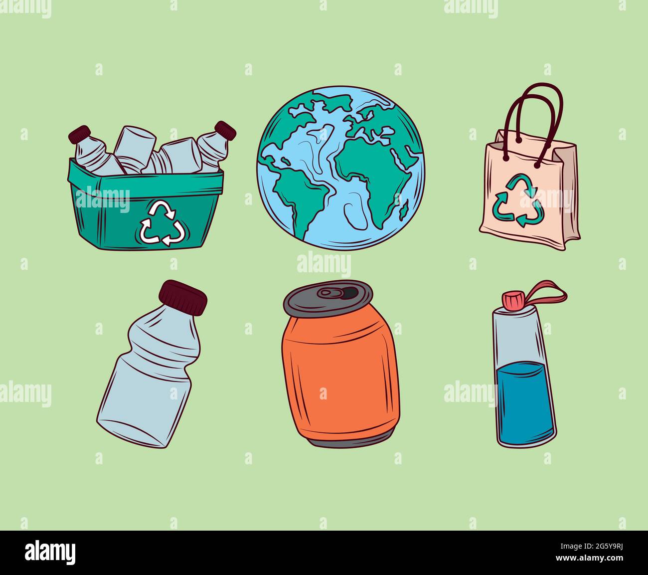 recycle and eco set Stock Vector Image & Art - Alamy