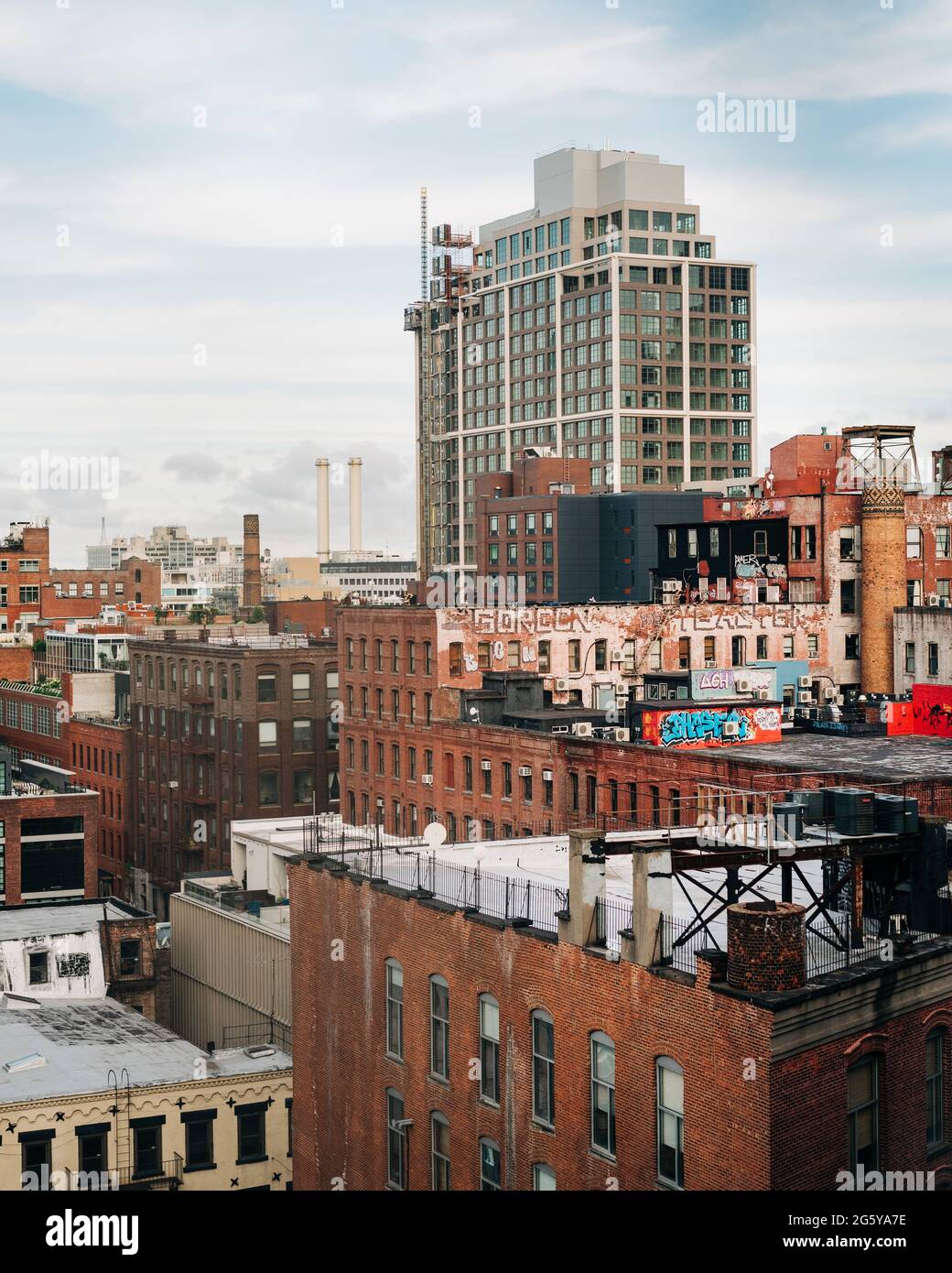 View of DUMBO from the Manhattan Bridge, New York City Stock Photo - Alamy