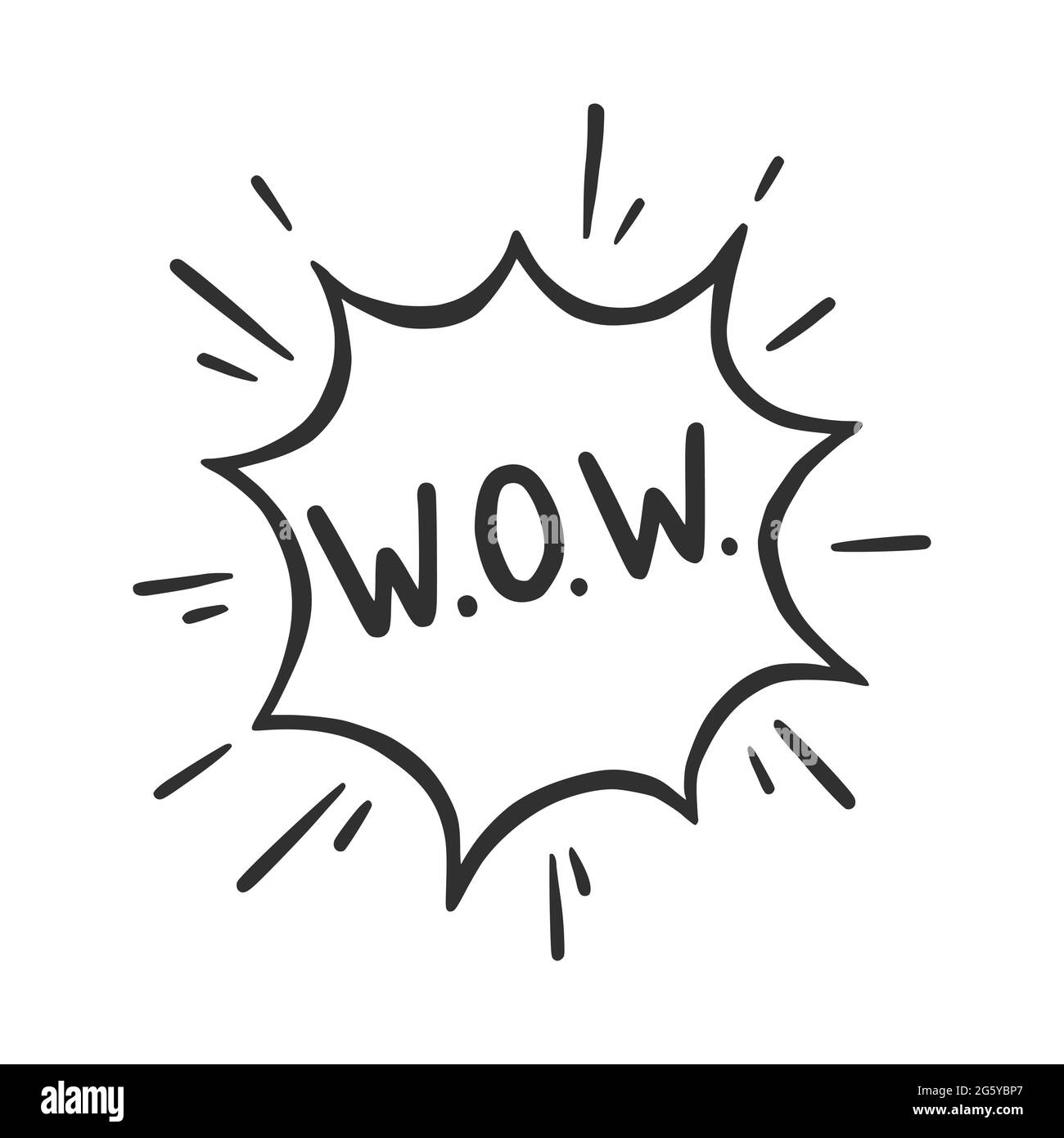 Cloud Explosion Doodle Sketch