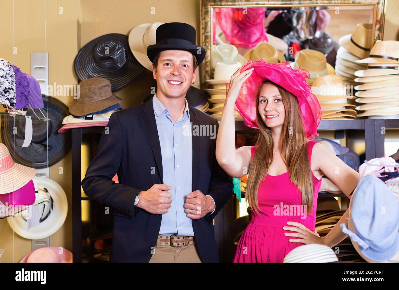 Modern hats hi-res stock photography and images - Alamy