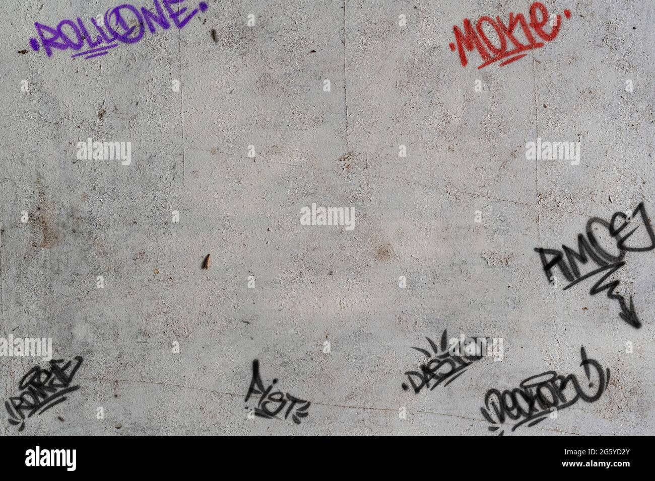 grunge background with graffiti spray paint tag, street art copy space ...