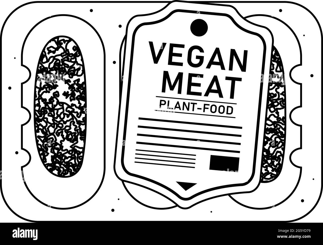 This is a illustration of vegans Meats with soybeans Stock Vector Image ...