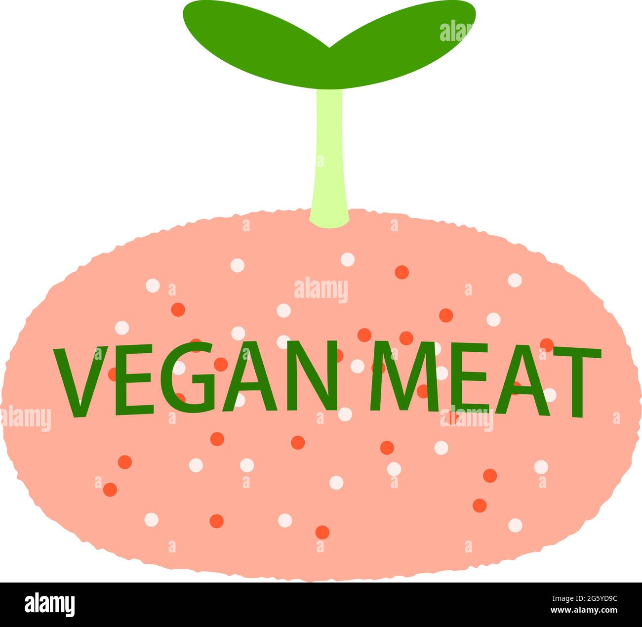 This is a illustration of vegans Meats with soybeans Stock Vector Image ...