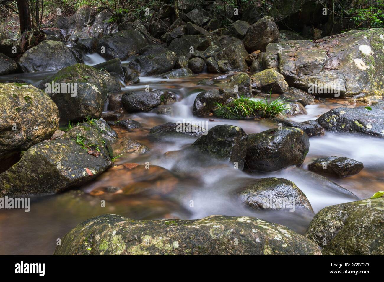 Rocks and streams and waterfalls in the canyon Stock Photo - Alamy