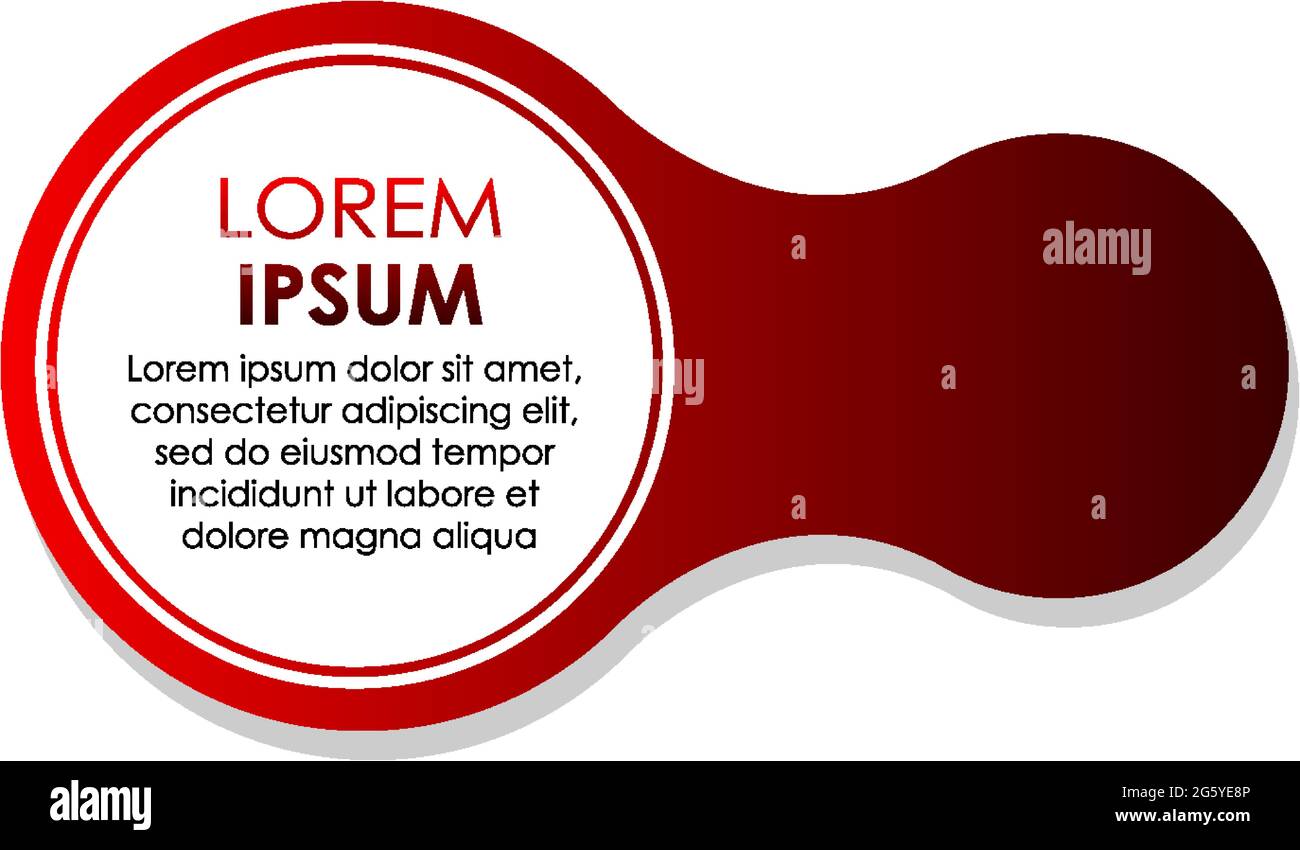 Circle red gradient abstract banner template illustration Stock Vector ...