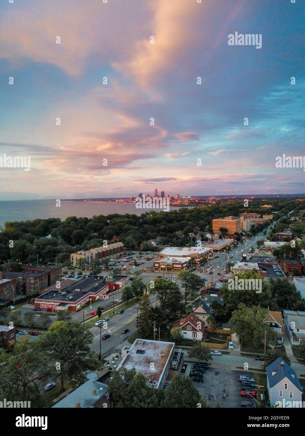 Cleveland Ohio Skyline from the West Side Stock Photo - Alamy