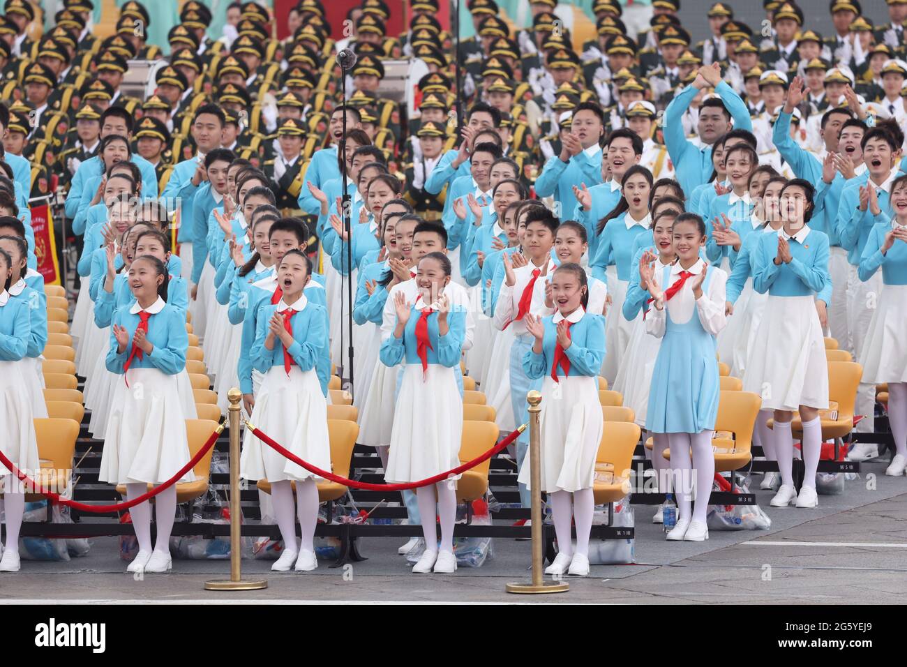 Beijing, China. 1st July, 2021. A ceremony marking the centenary of the ...