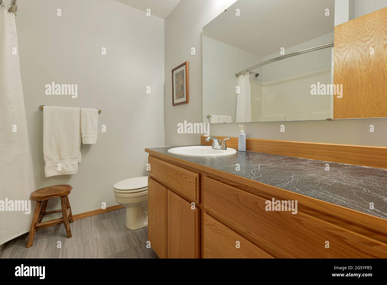 Modern residential bathroom interior Stock Photo - Alamy