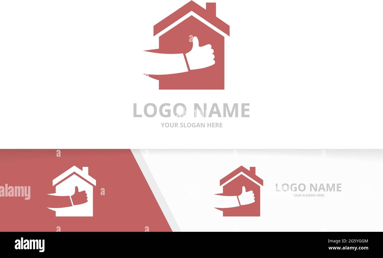 Real estate and like logo combination. Best house logotype design ...