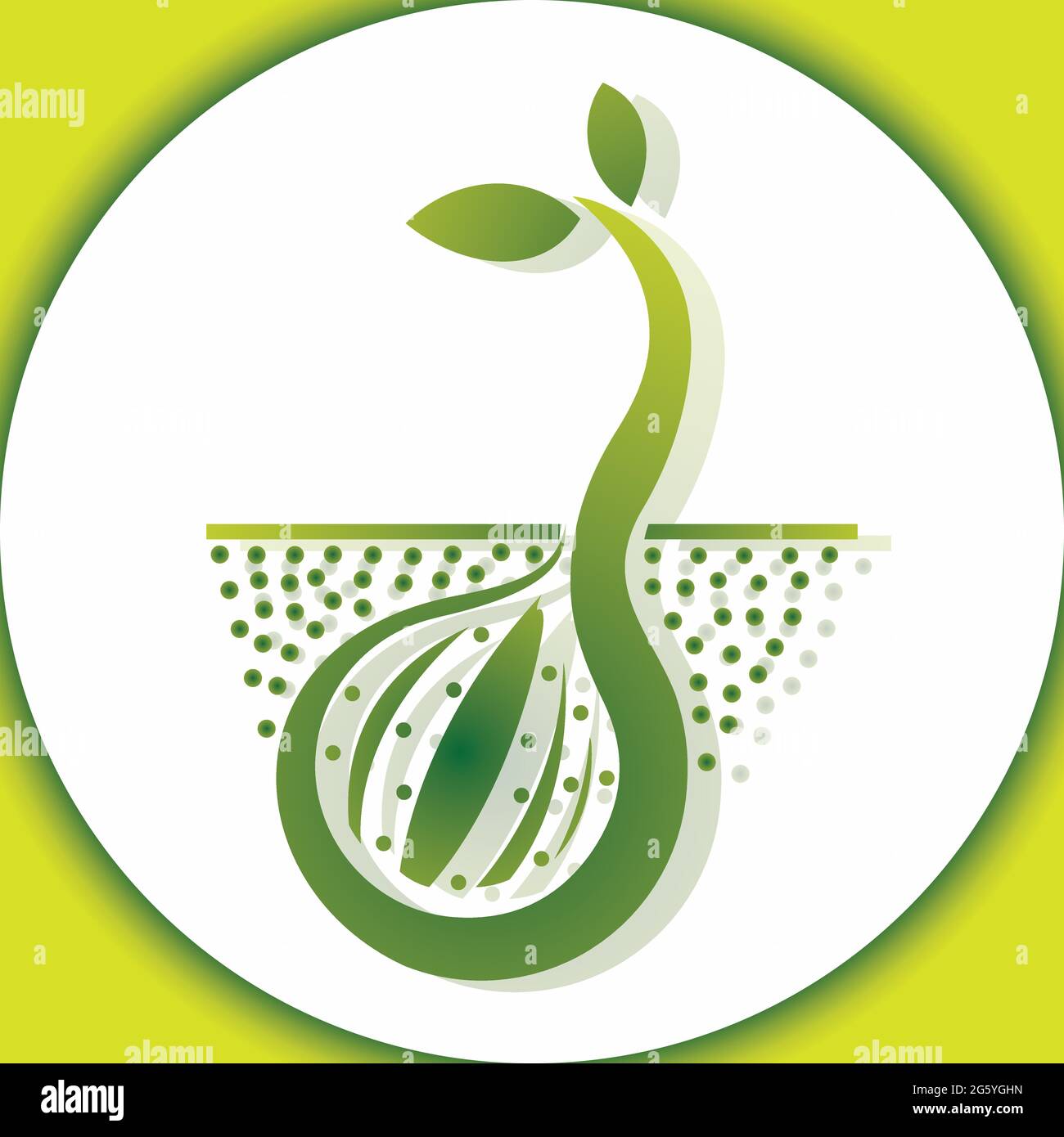 Care of plant line icon. Hand, holding, sapling, leaf. Gardening ...