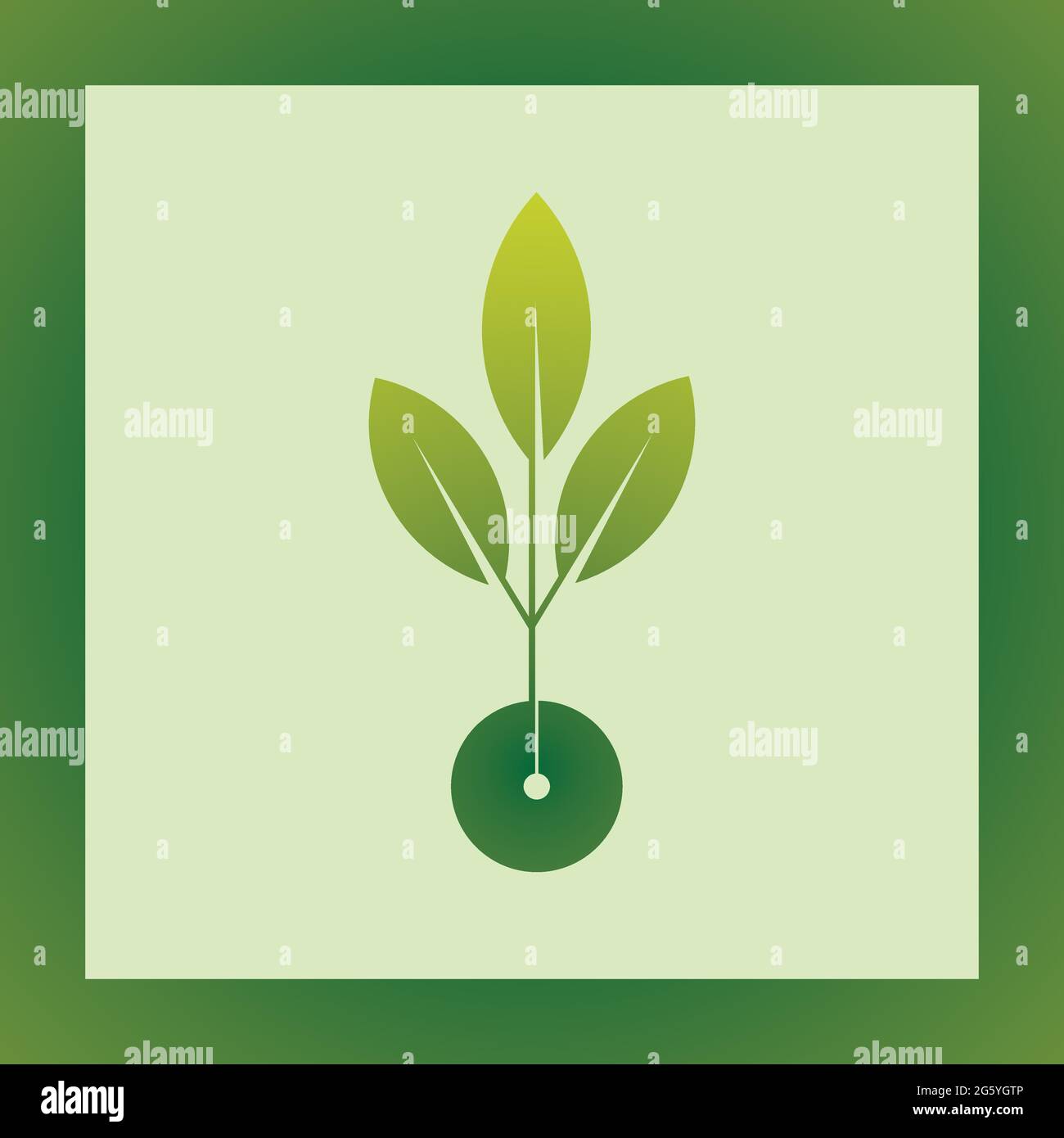 seedling, sprout, sapling flat icon in illustrator Stock Vector Image ...