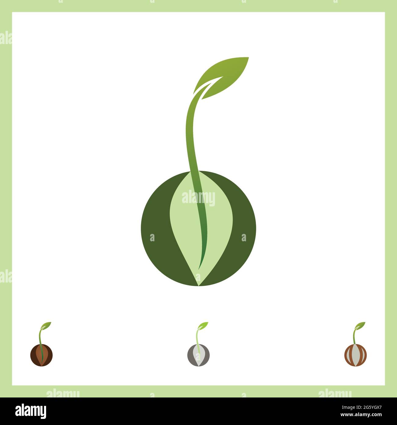 Seedling logos hi-res stock photography and images - Alamy