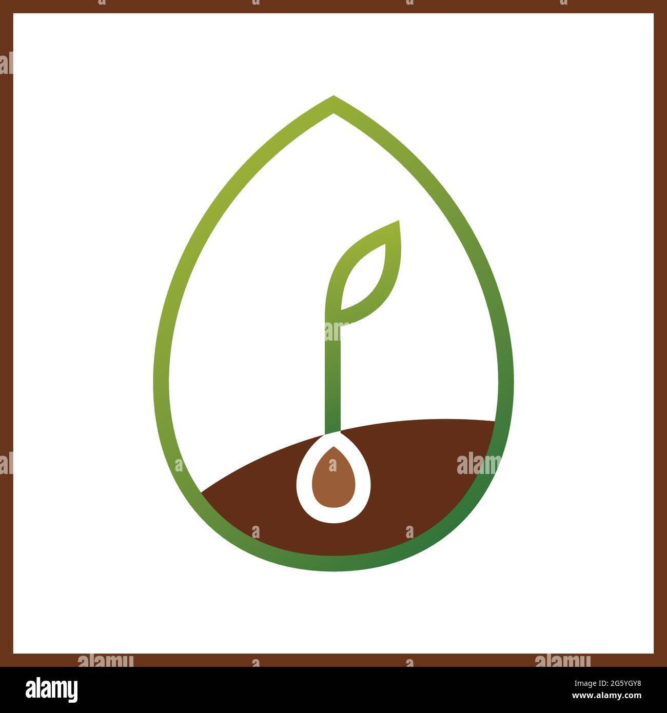 seedling, sprout, sapling flat icon in illustrator Stock Vector Image ...