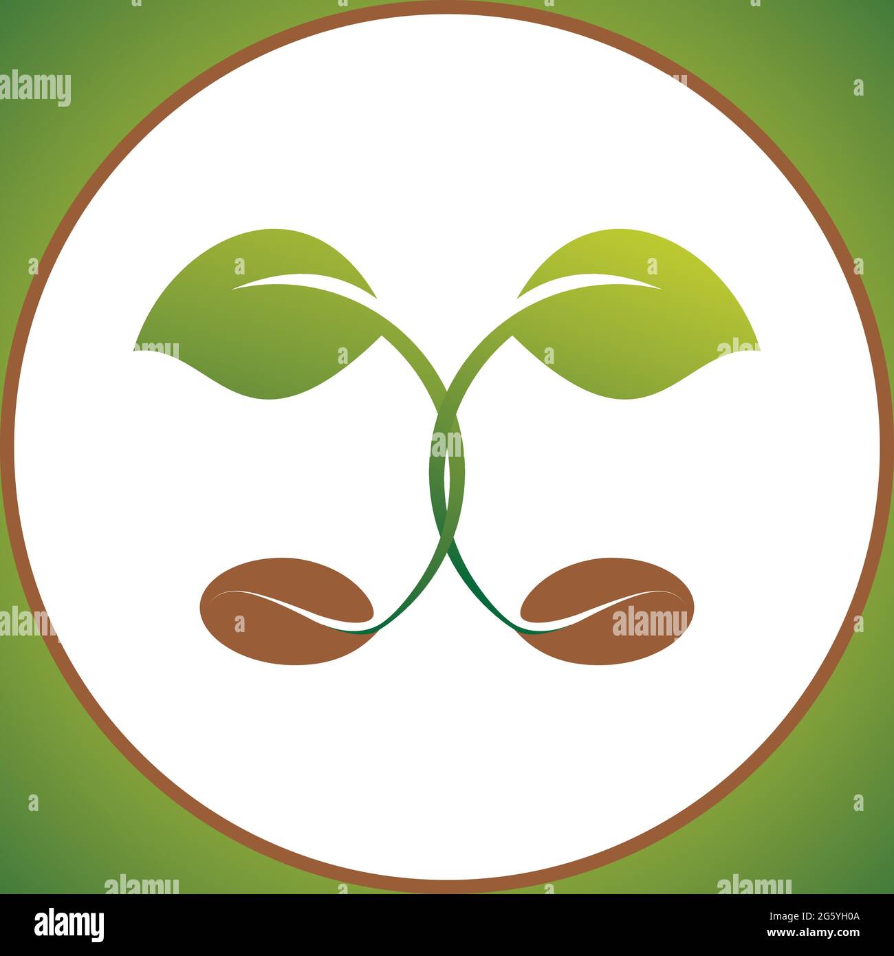 seedling, sprout, sapling flat icon in illustrator Stock Vector Image ...
