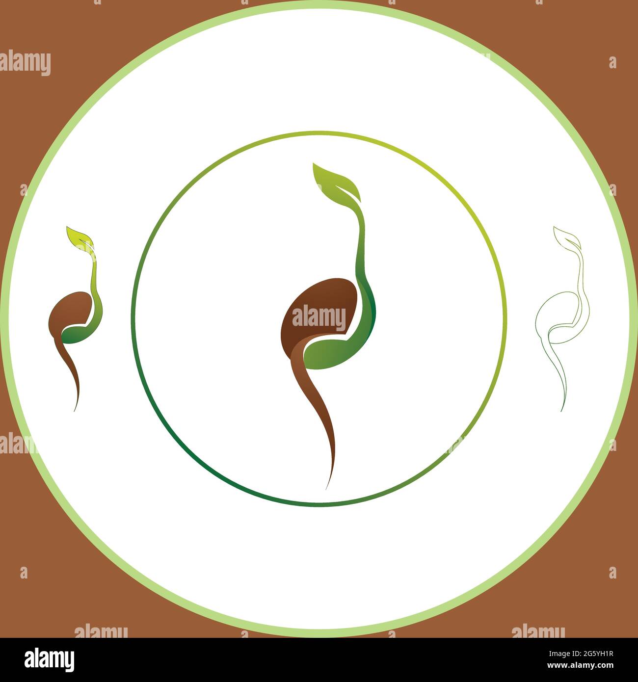 Sapling logo hi-res stock photography and images - Alamy