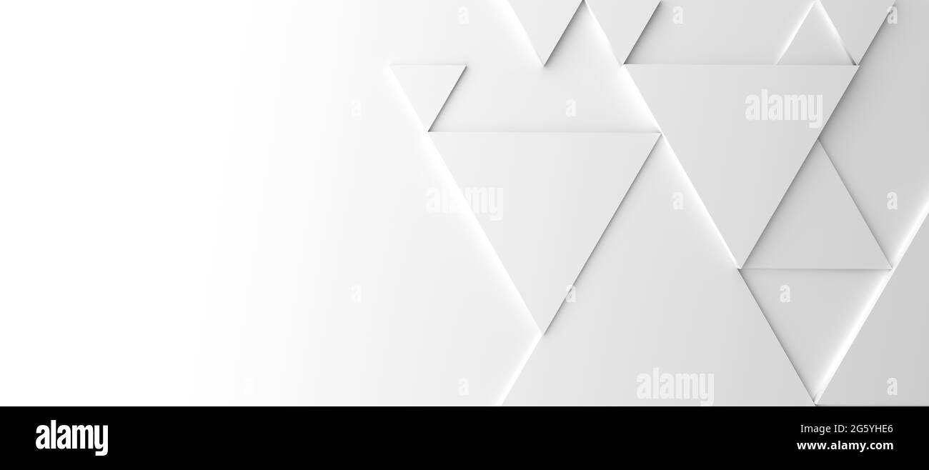Abstract modern white triangle background with space for text, 3d ...