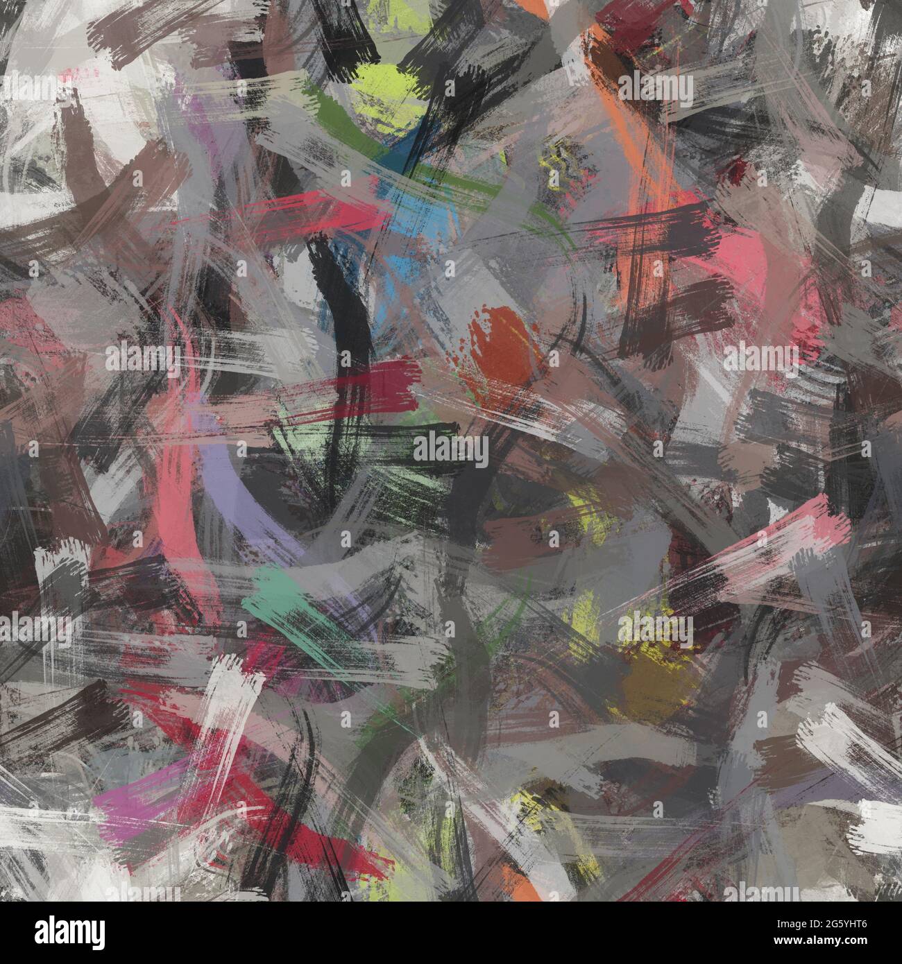 Seamless random faux digital paint stroke pattern print Stock Photo - Alamy