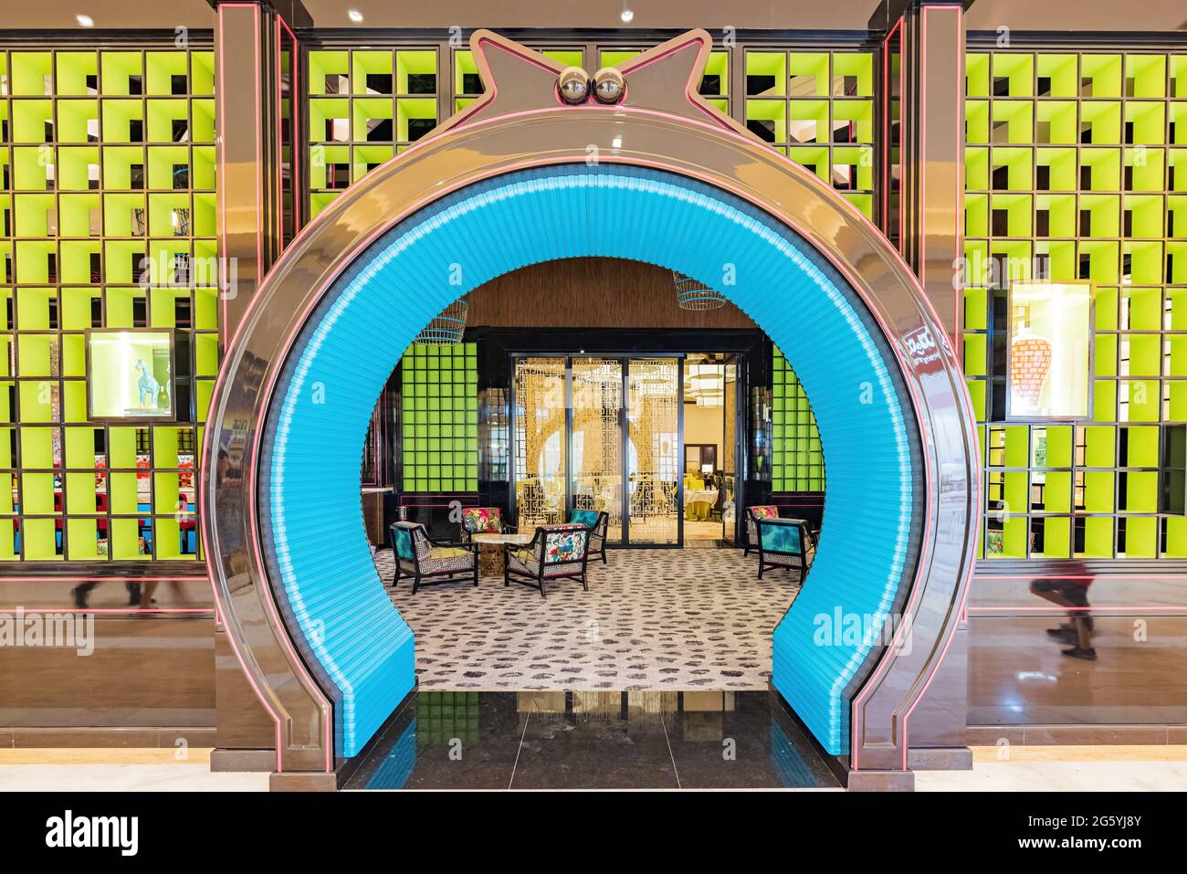 Resorts world las vegas hilton hi-res stock photography and images - Alamy