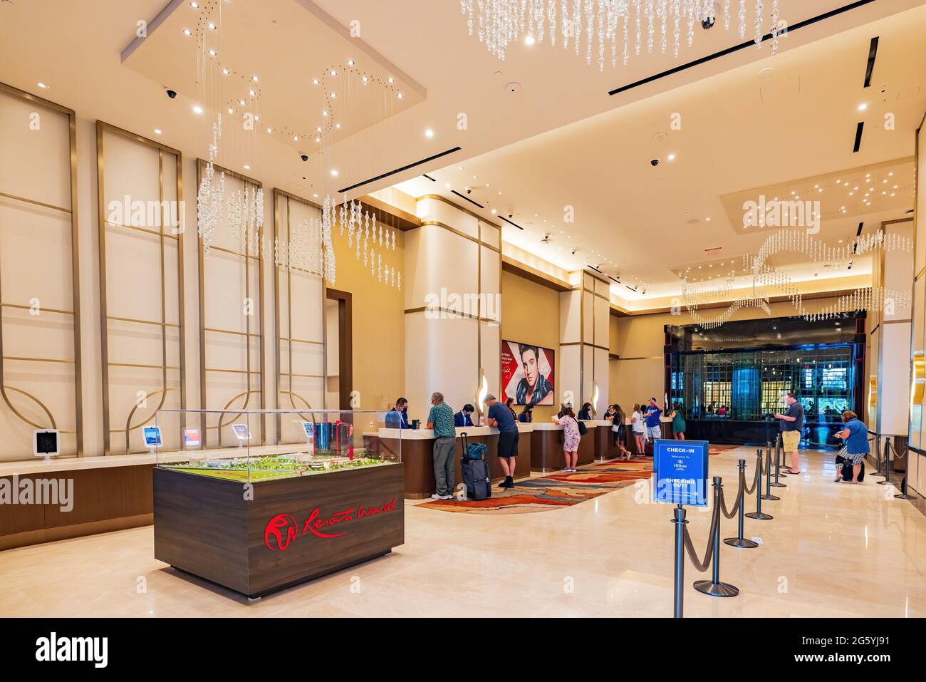 Resorts world las vegas hilton hi-res stock photography and images - Alamy