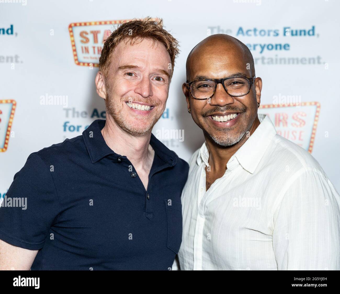 New York, NY - June 30, 2021: Paul Castree and Darius de Haas attend ...