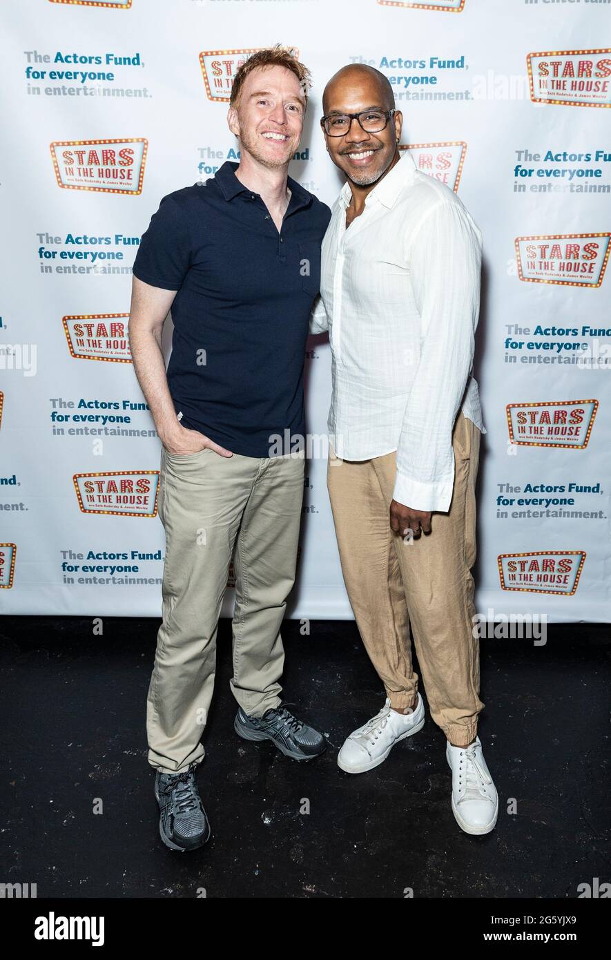 Paul Castree and Darius de Haas attend Stars in the House celebration ...