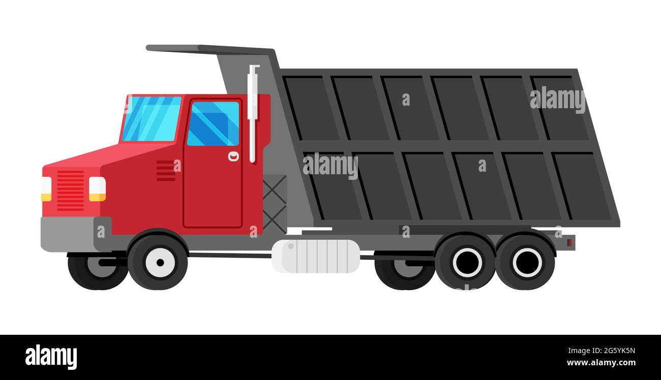 Illustration cartoon tipper truck work hi-res stock photography and ...