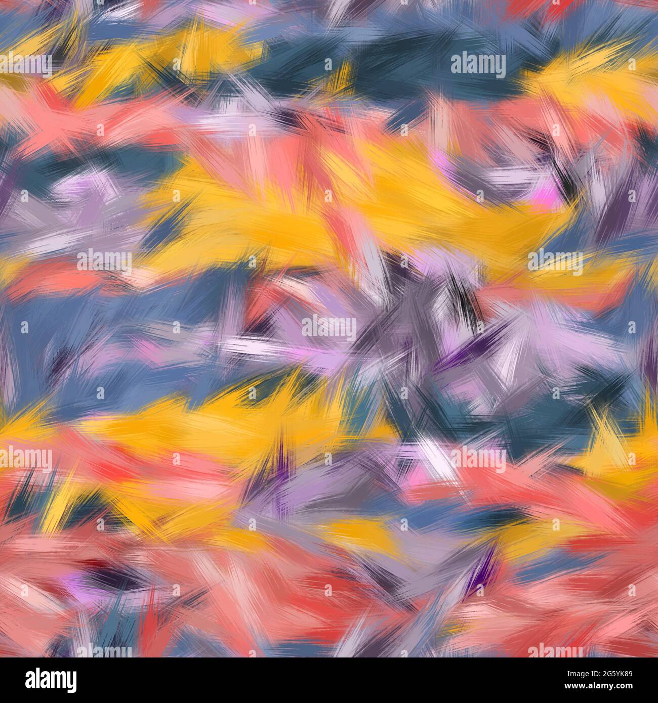 Seamless faux digital paint stroke pattern print Stock Photo - Alamy