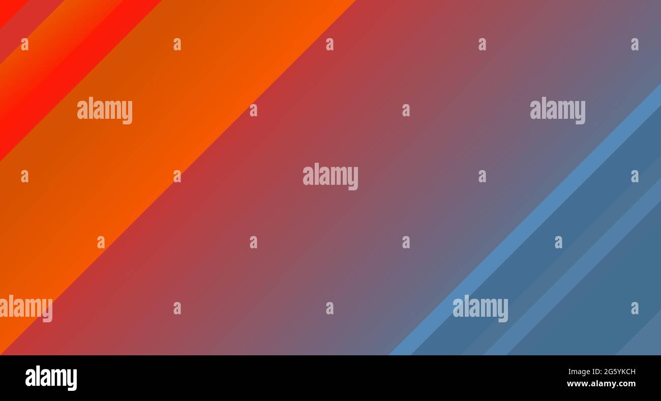 Abstract geometric red with blue background. Diagonal lines and stripes ...