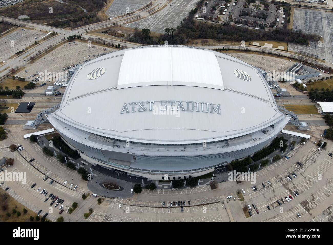 Dallas cowboys stadium aerial hi-res stock photography and images - Alamy