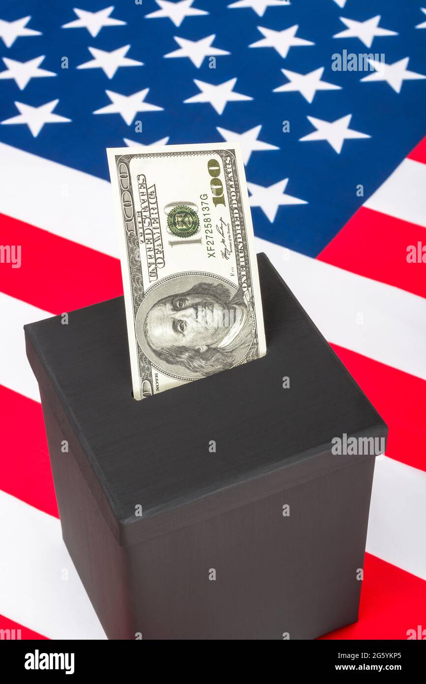 Ballot box dollar bill hi-res stock photography and images - Alamy