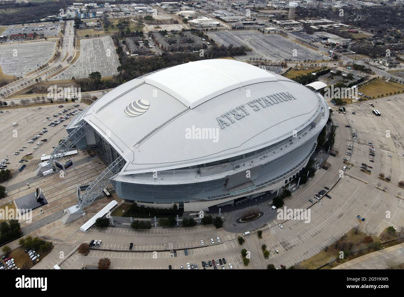 Dallas cowboys stadium aerial hi-res stock photography and images - Alamy