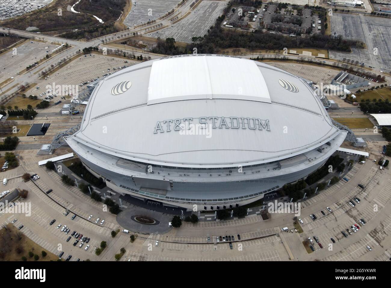 Dallas cowboys stadium aerial hi-res stock photography and images - Alamy