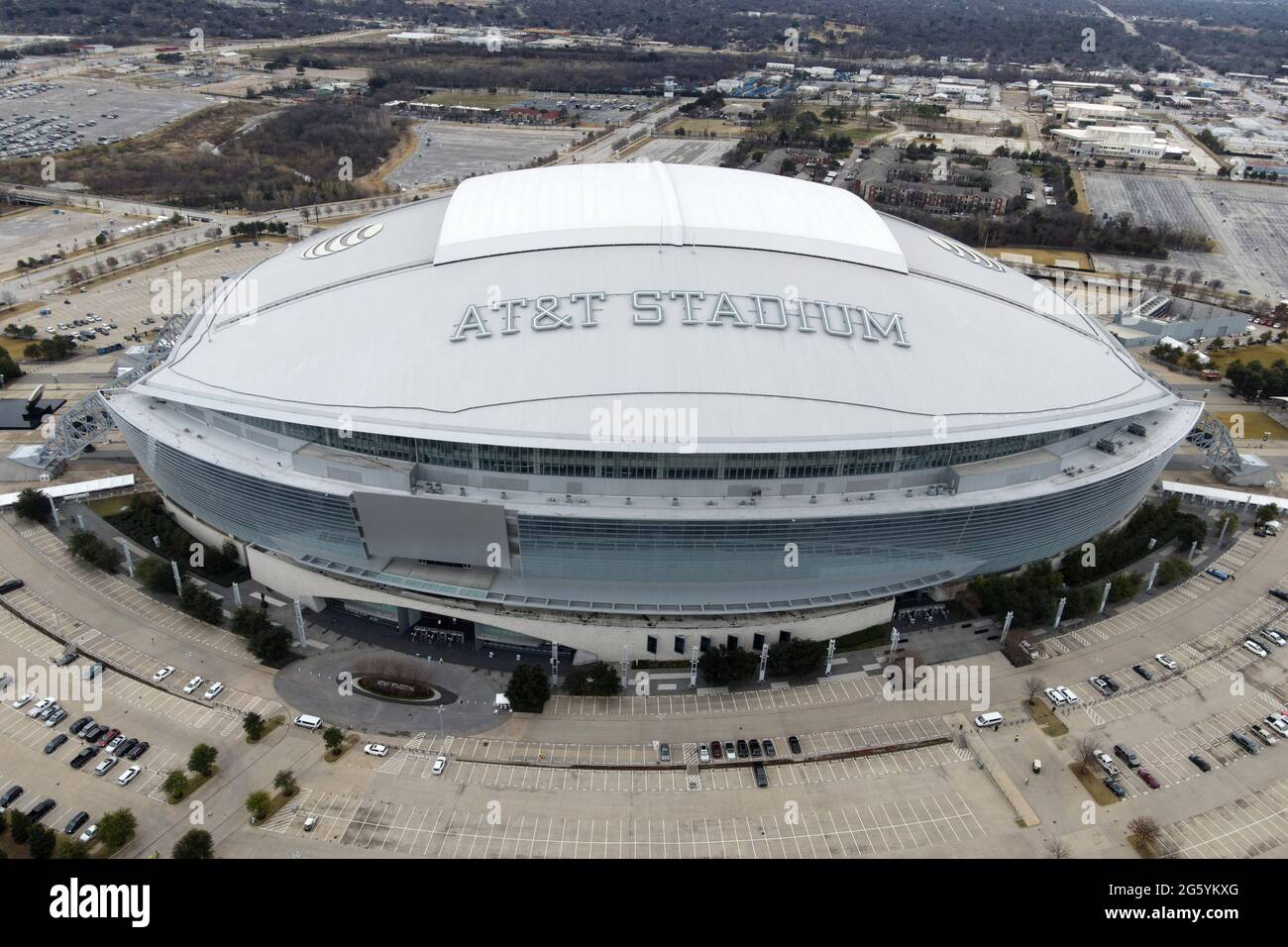 Dallas cowboys stadium aerial hi-res stock photography and images - Alamy