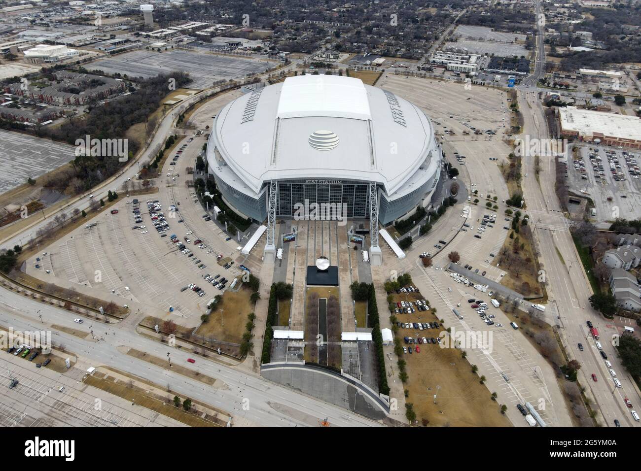 Dallas cowboys stadium aerial hi-res stock photography and images - Alamy