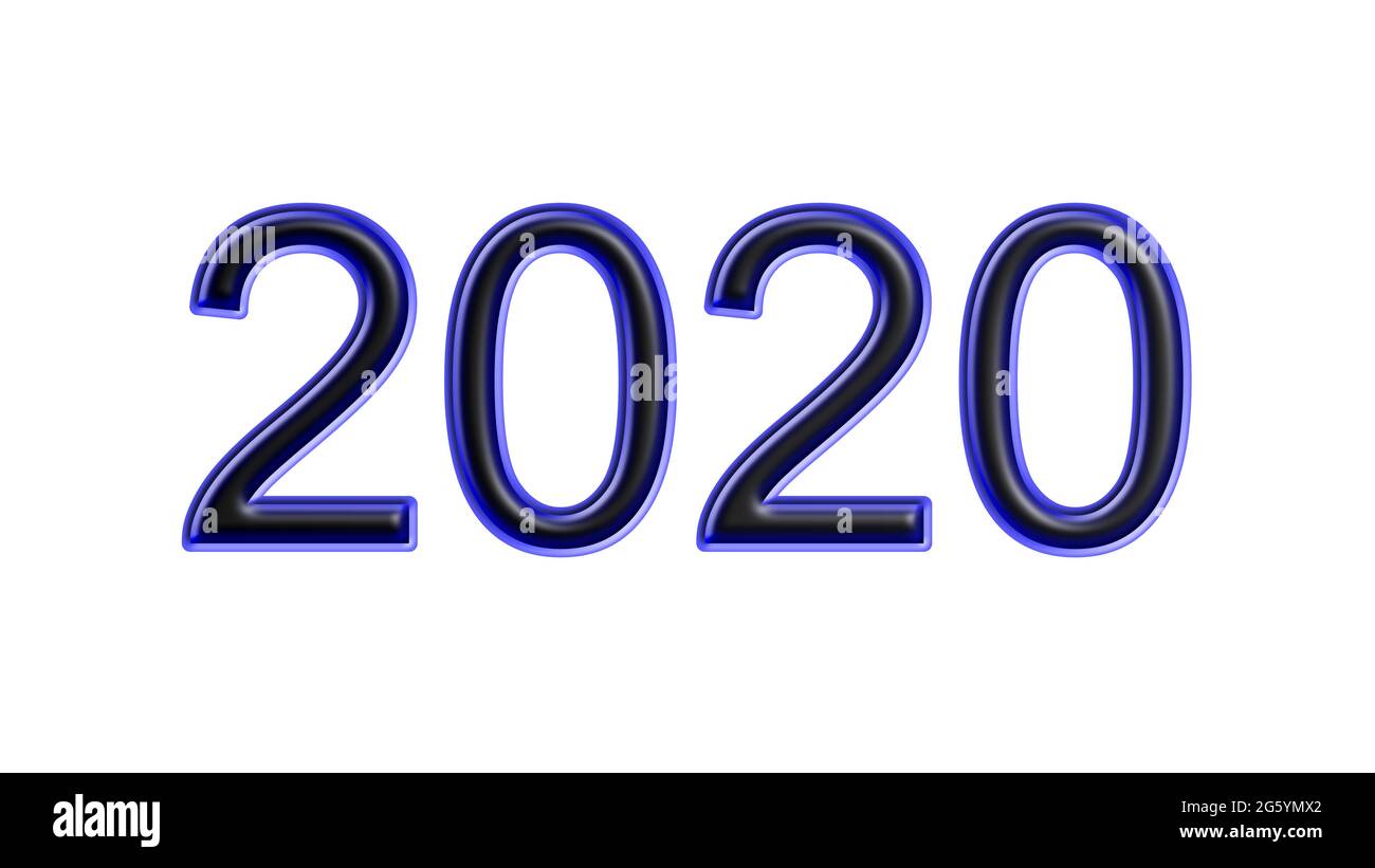 2020 calendar black background Cut Out Stock Images & Pictures - Alamy