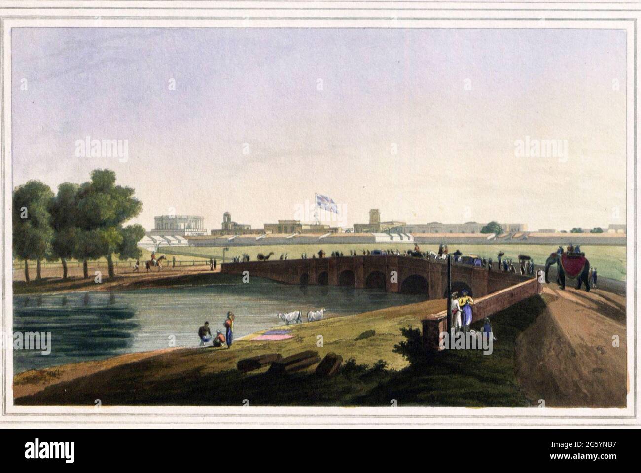 Western Entrance Of Fort St. George; From the book ' Oriental scenery ...