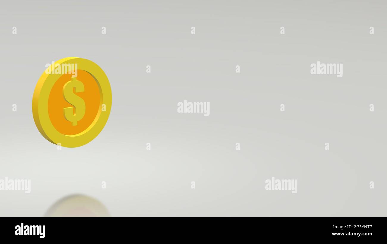 3D Coin Banner for commercial use Stock Photo - Alamy