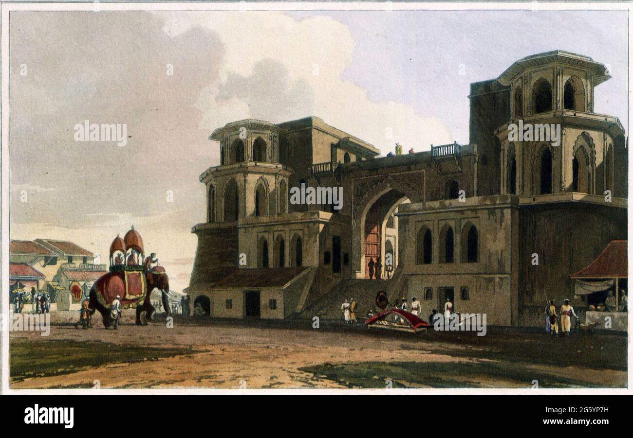 The Punj Mahalla Gate, Lucknow 1801 This monumental gateway, which ...