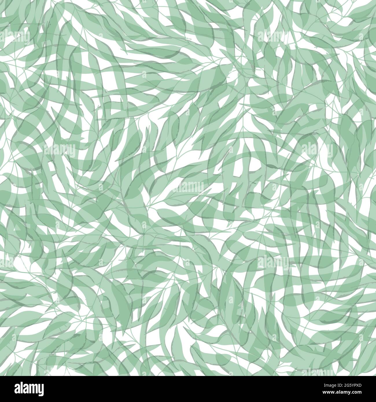 Floral seamless with hand drawn color leaves. Cute autumn background ...