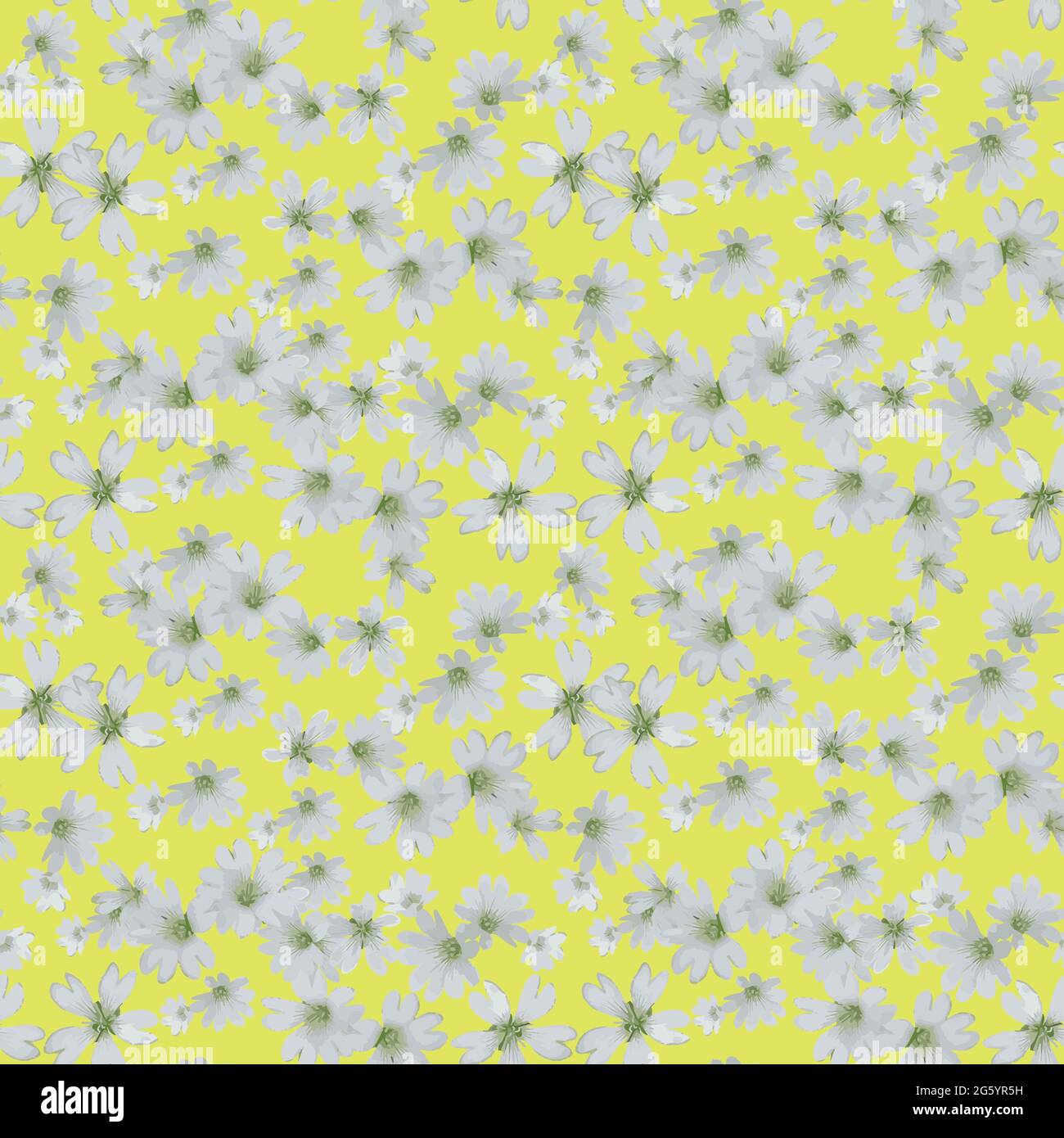 A blooming floral pattern in blooming botanical motifs is scattered ...